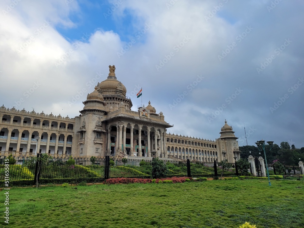 The state legislative building called Vidhana Soudha in the Karnataka ...