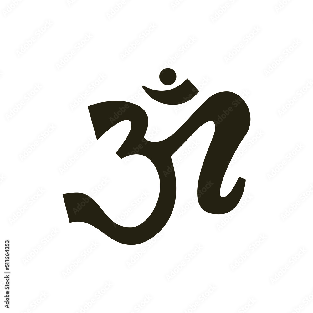 Hindu Om Symbol Vector