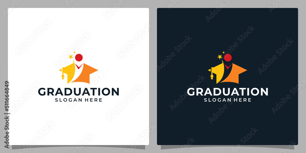 College, Graduation cap, Campus, Education logo design and Happy kid ...