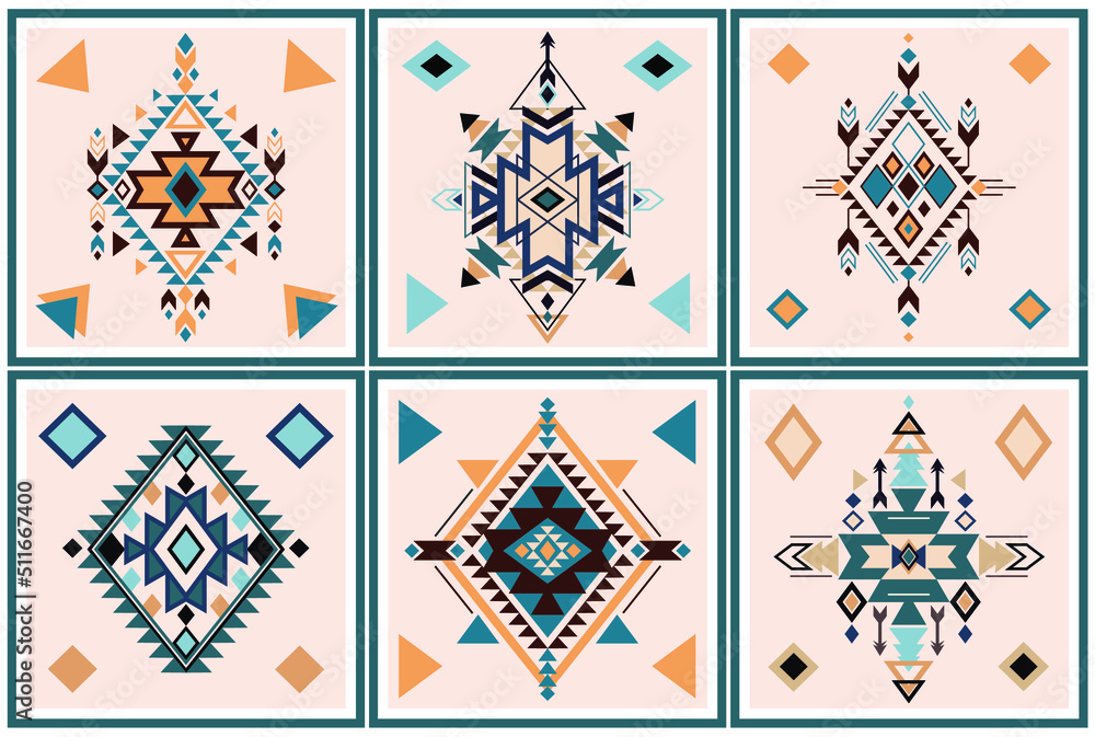 Aztec Patterns Art