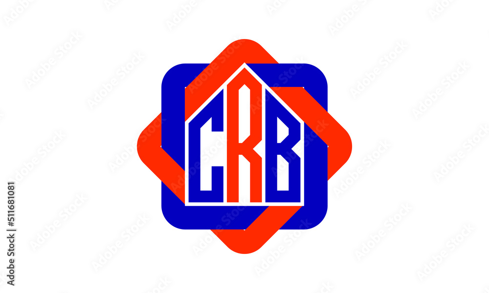 CRB three letter real estate logo with home icon logo design vector ... CRB three letter real estate logo with home icon logo design vector ...
