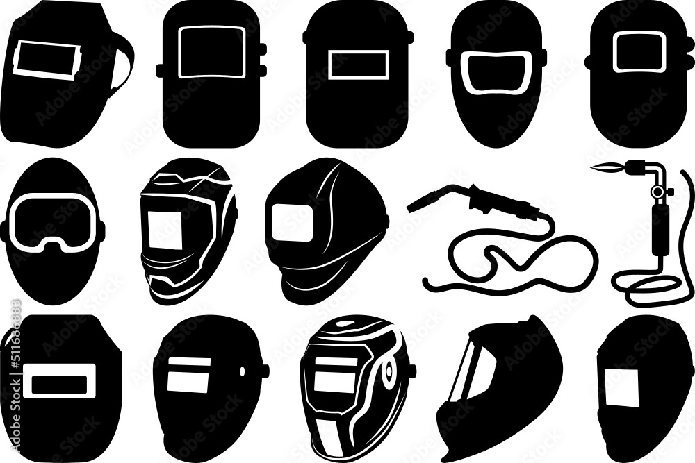 Welding Mask Helmet SVG Cut Files | Welding Mask Helmet Silhouette ...
