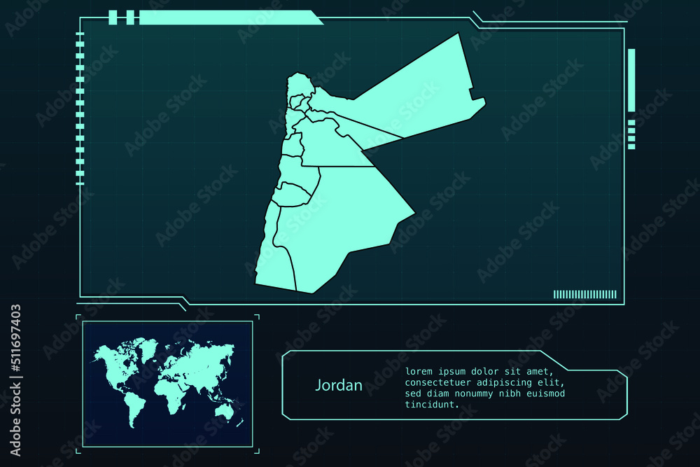 jordan location on a map