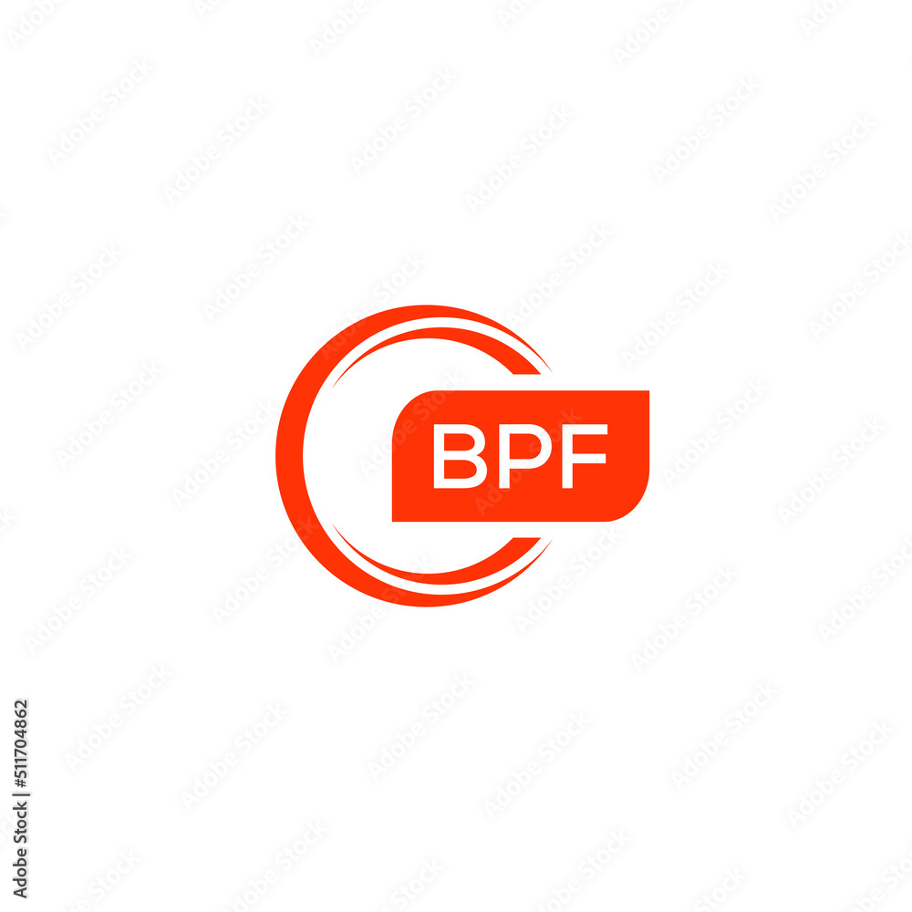 BPF letter design for logo and icon.BPF typography for technology ...
