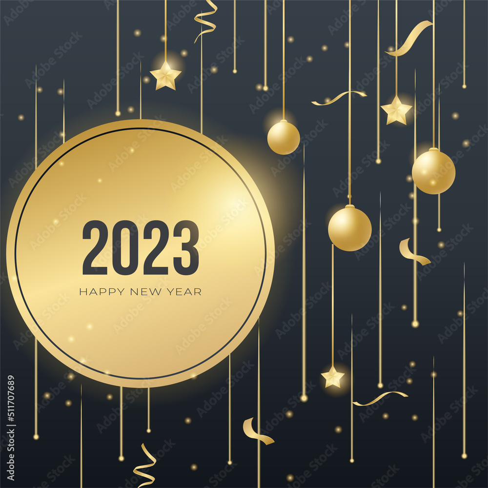 2023 Happy New Year logo text design. 2023 number design template. 2023 ...