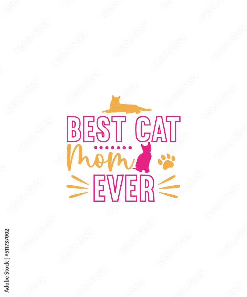 Cat svg bundle, cat clipart, cat silhouette svg, meow svg bundle, cats ...