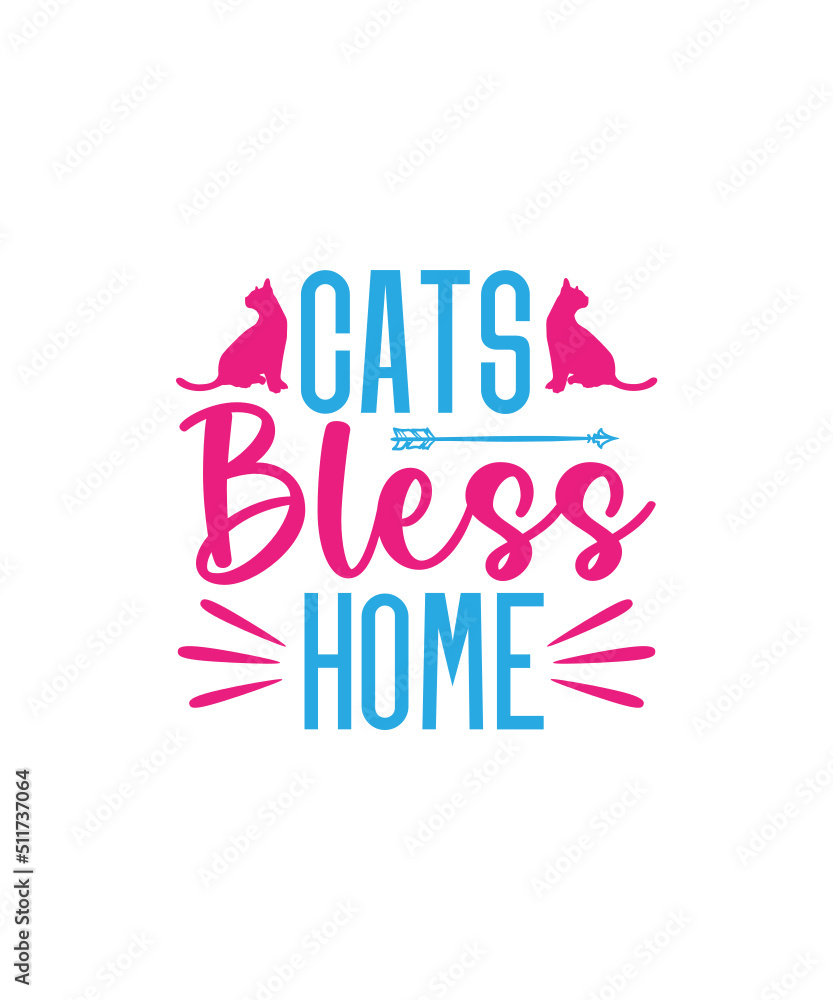 Cat Svg Bundle Cat Clipart Cat Silhouette Svg Meow Svg Bundle Cats
