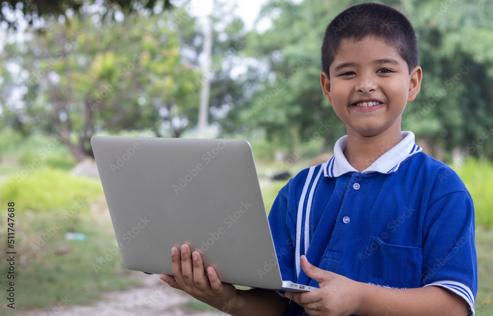 Fotografia do Stock: Asian elementary school aged boys living in rural ...