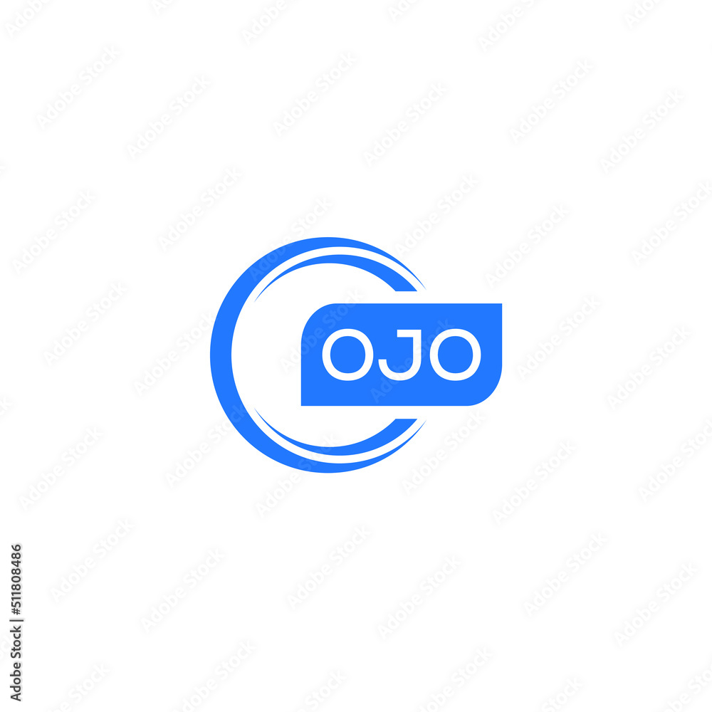 OJO letter design for logo and icon.OJO typography for technology ...