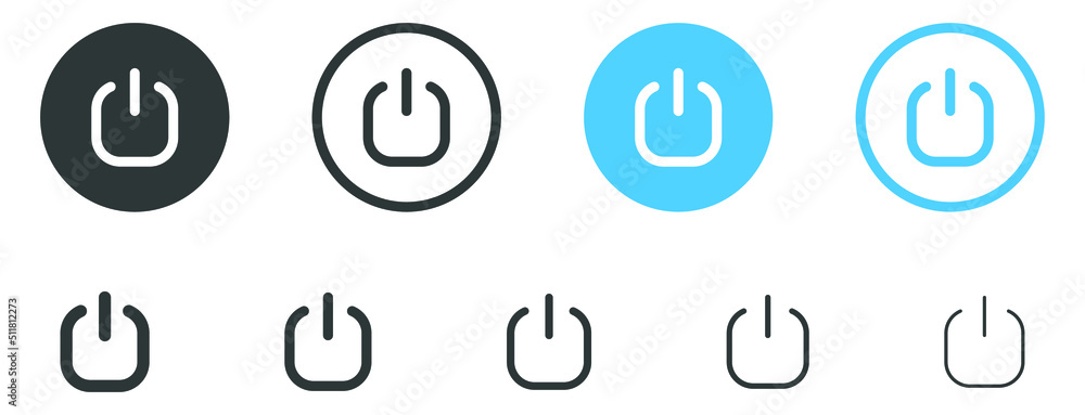 Power icon button On Off icons Buttons, Energy switch sign, Power ...