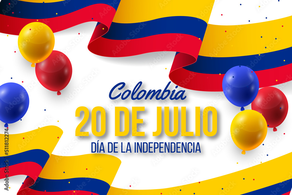 Columbia independence day background for national celebration on July ...