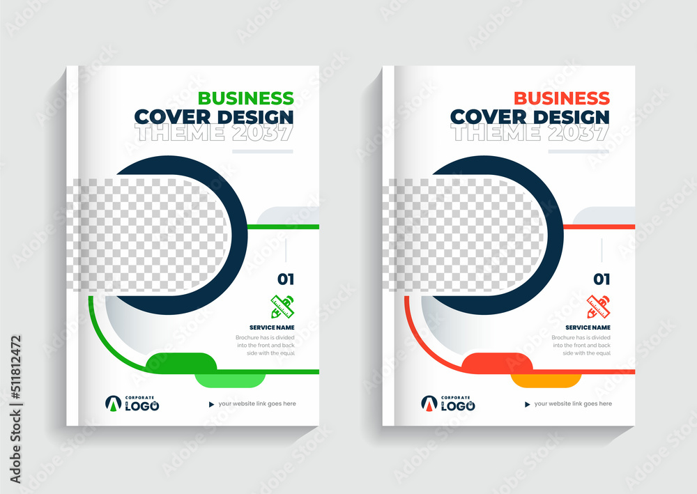 Annual report business brochure flyer Book cover template design ...
