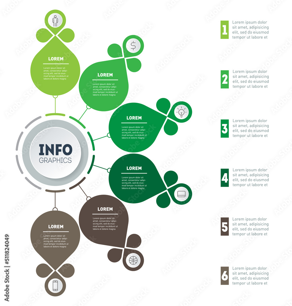 Timeline or infographics. Tree of development and growth of the green ...