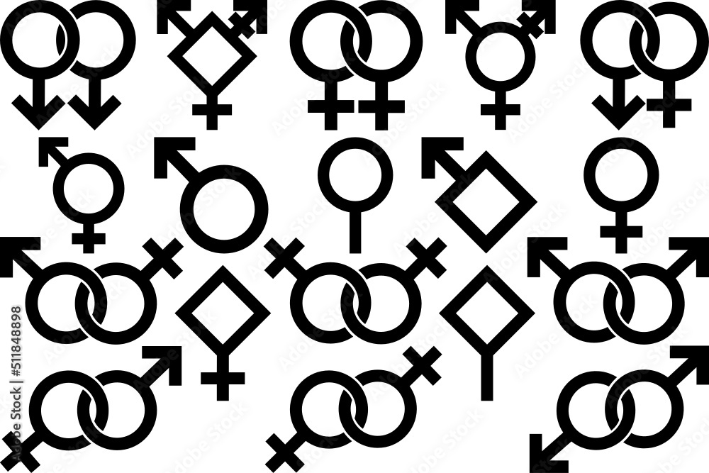 Gender Symbol SVG, Gender Silhouette, Transgender Svg, Gender Signs Svg ...