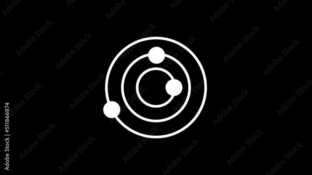 White picture of solar system on a black background. planets of the ...