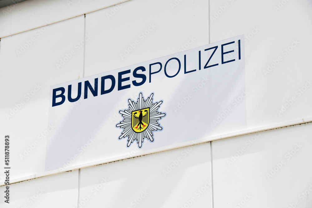 Cologne, Germany - June 3, 2022: Logo of the Federal Police ...