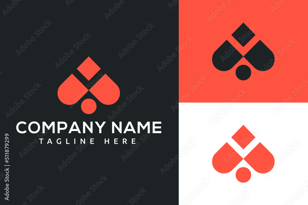 Ace logo vector graphic outline minimalist. Stock Vector | Adobe Stock