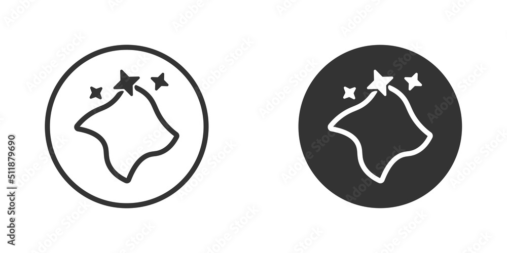 Easy clean icon. Clean surface symbol. Vector illustration. Stock ...