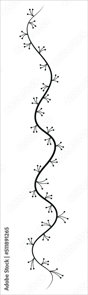 Ribbon pattern for the border. Border to decorate the edge of the page ...
