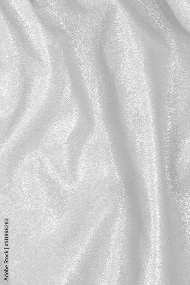 Texture of white leather material with folds. background for designers ...