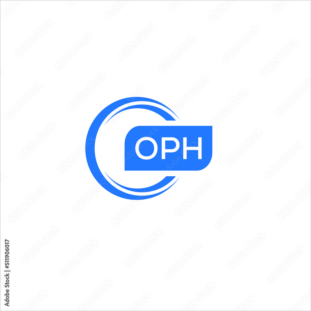 OPH letter design for logo and icon.OPH typography for technology ...