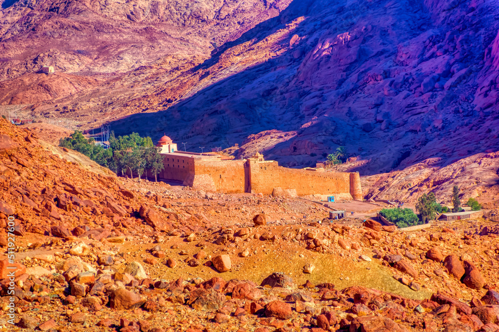 Saint Catherine's Monastery at Mount Sinai, traditionally known as ...