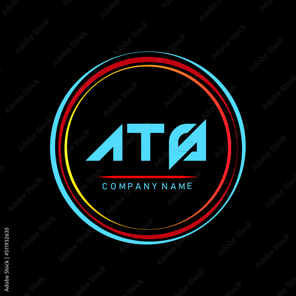 ATS ,A T S Alphabet Design With Creative Circles, ATS Letter Logo ...