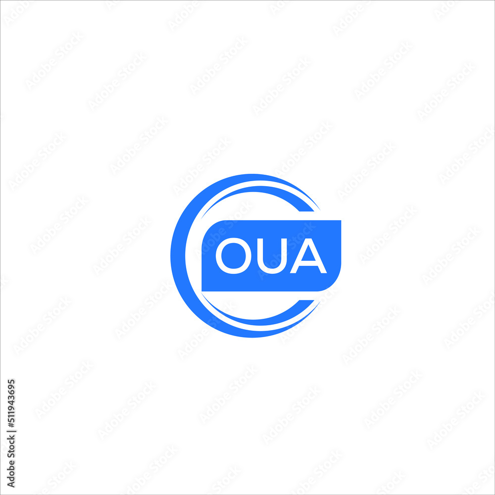 OUA letter design for logo and icon.OUA typography for technology ...