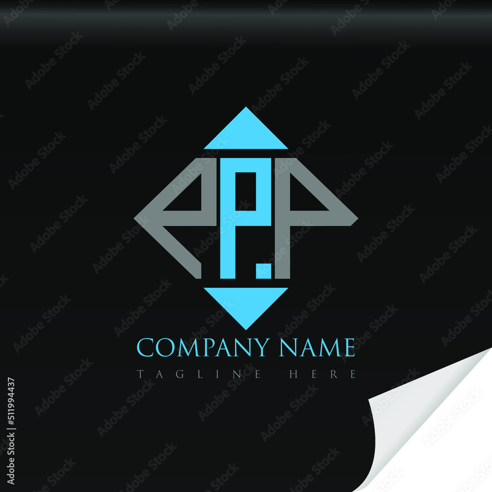 PPP letter logo creative design. PPP unique design. Stock Vector ...