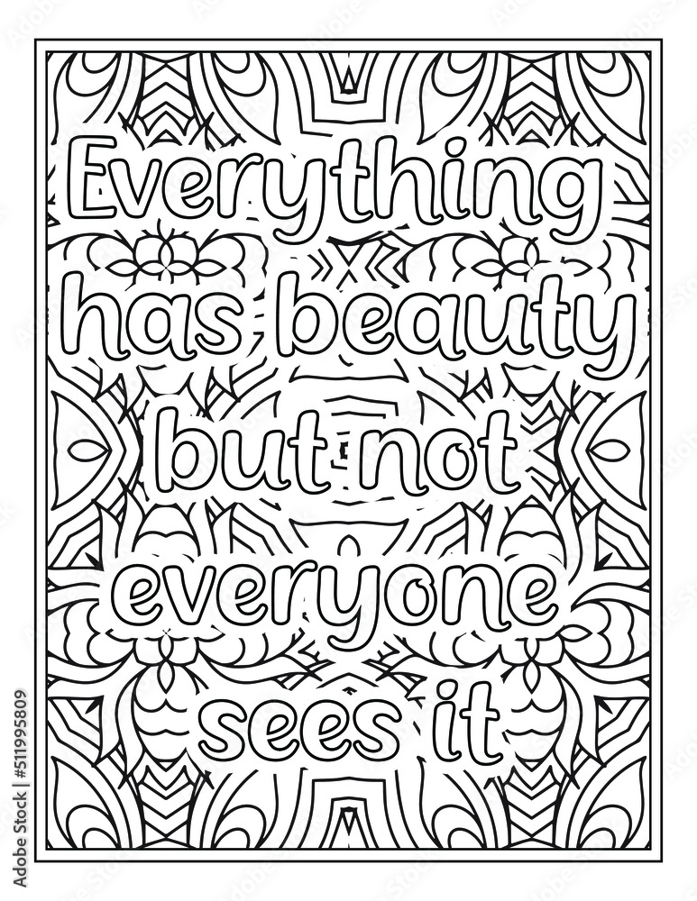 Quote Coloring Pages for Adults and Teens - Best Coloring Pages For Kdp ...