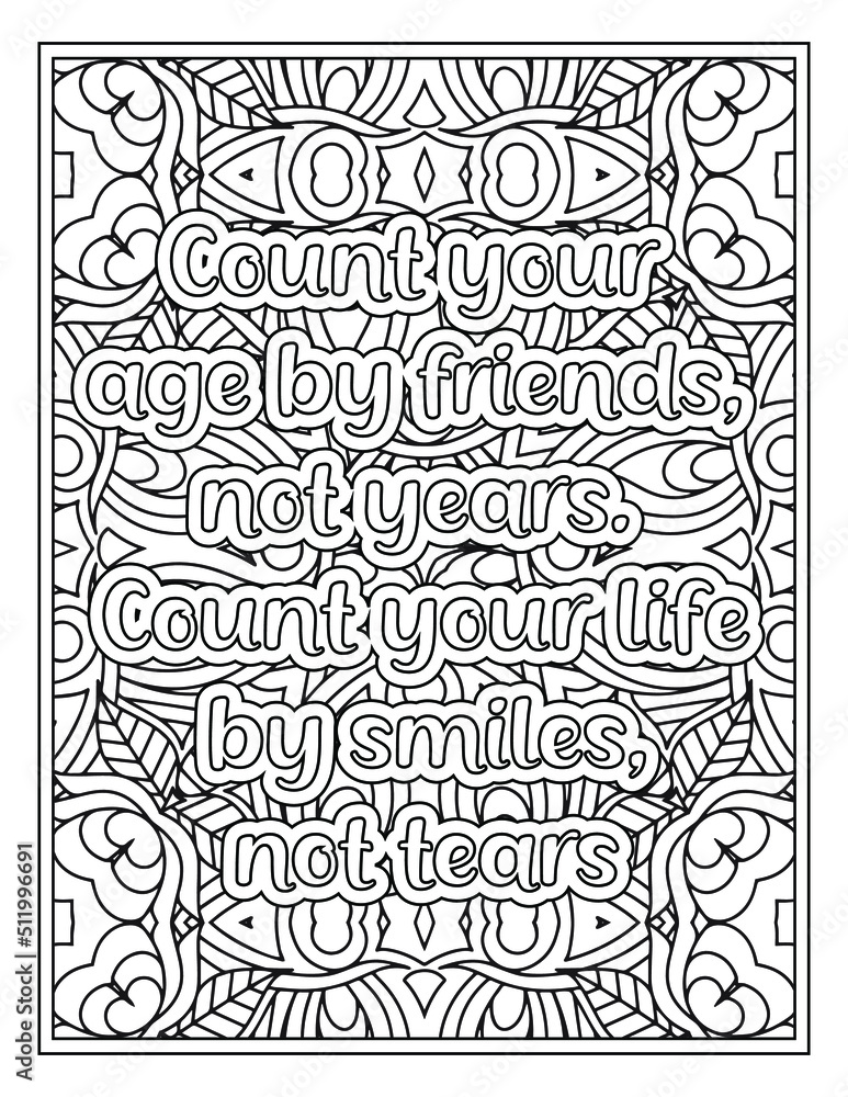 Quote Coloring Pages for Adults and Teens - Best Coloring Pages For Kdp ...
