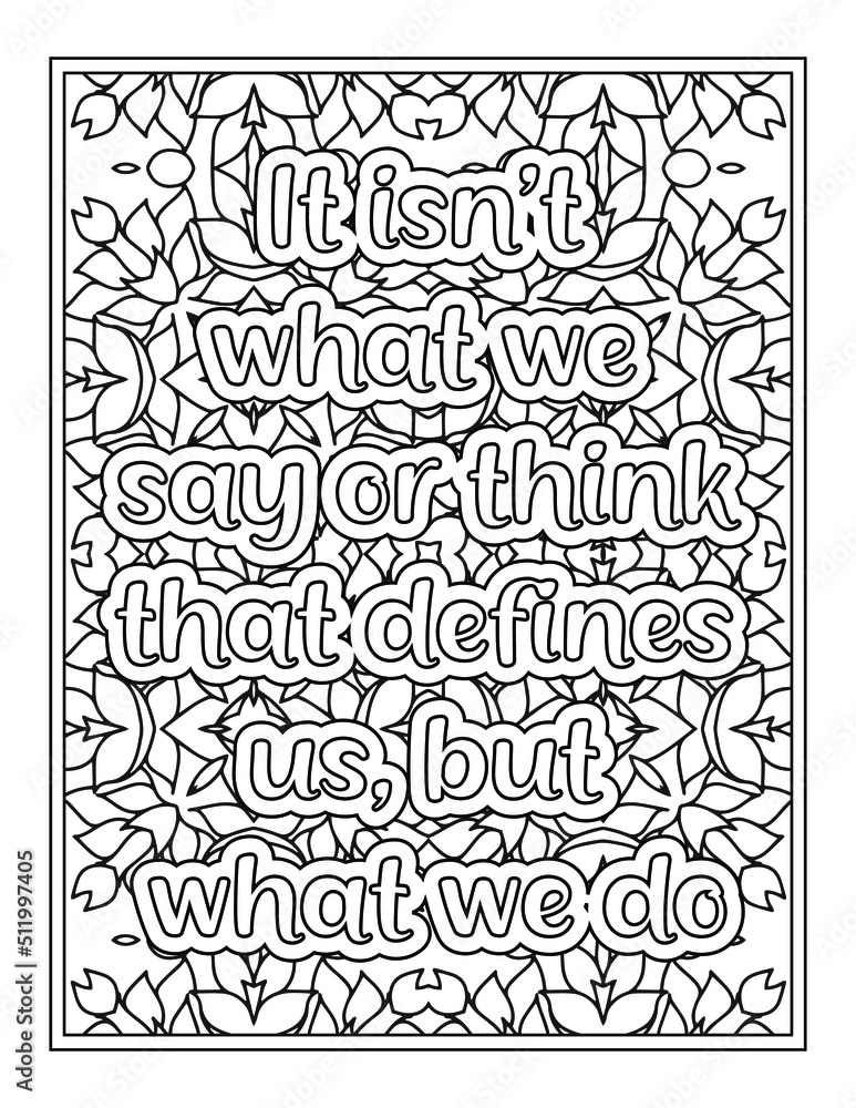 Quote Coloring Pages for Adults and Teens - Best Coloring Pages For Kdp ...
