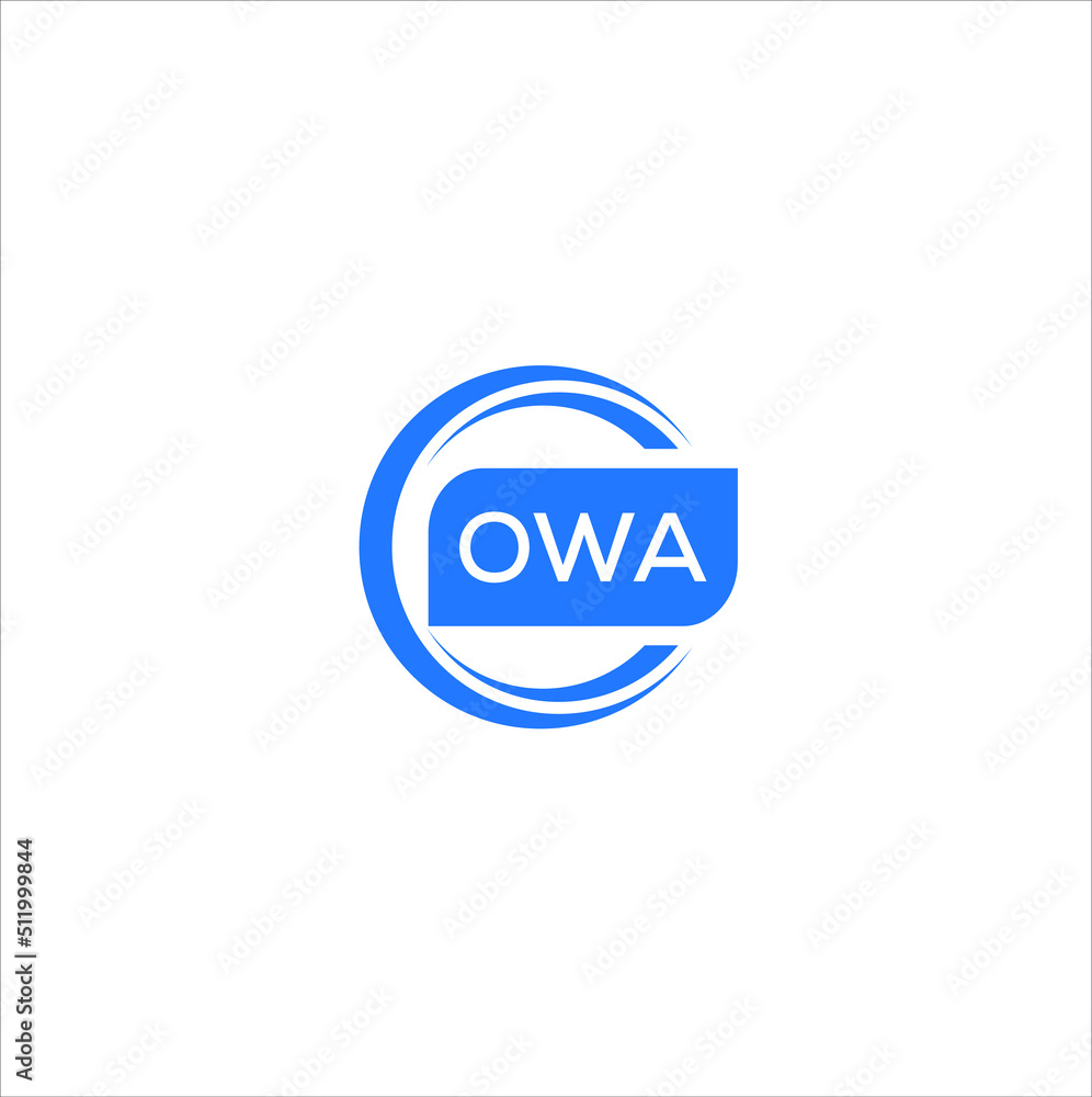OWA letter design for logo and icon.OWA typography for technology ...