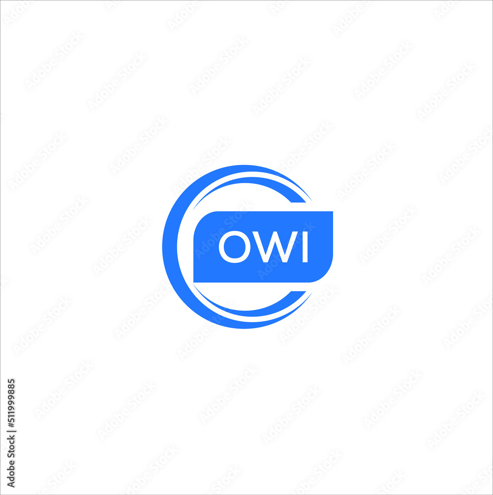 OWI letter design for logo and icon.OWI typography for technology ...