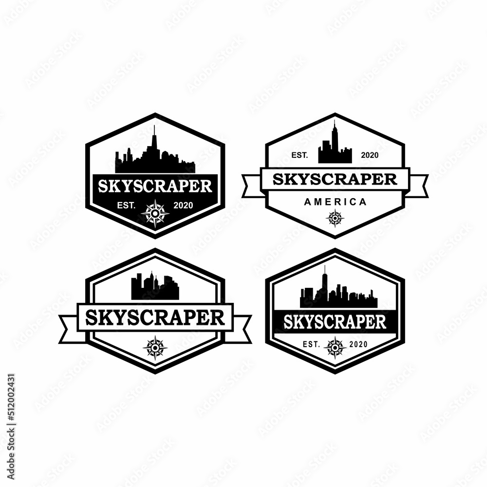 skyscraper logo , skyline logo vector Stock Vector | Adobe Stock