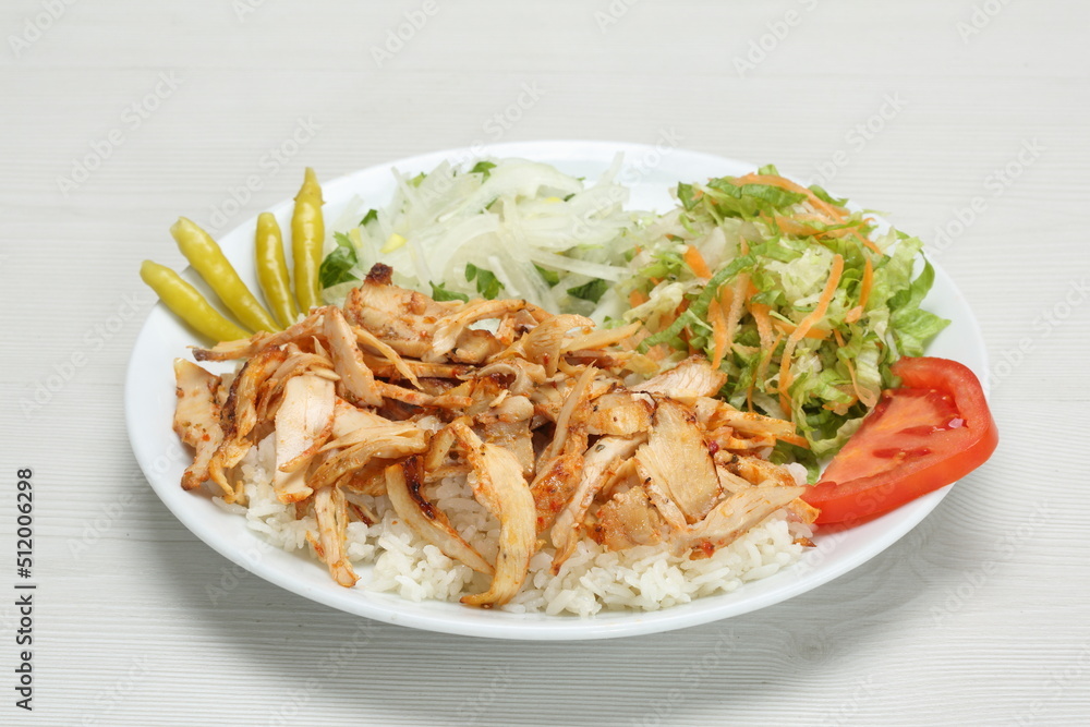 Tavuk doner. chicken doner kebab, chicken, food, lunch, dinner, lettuce ...