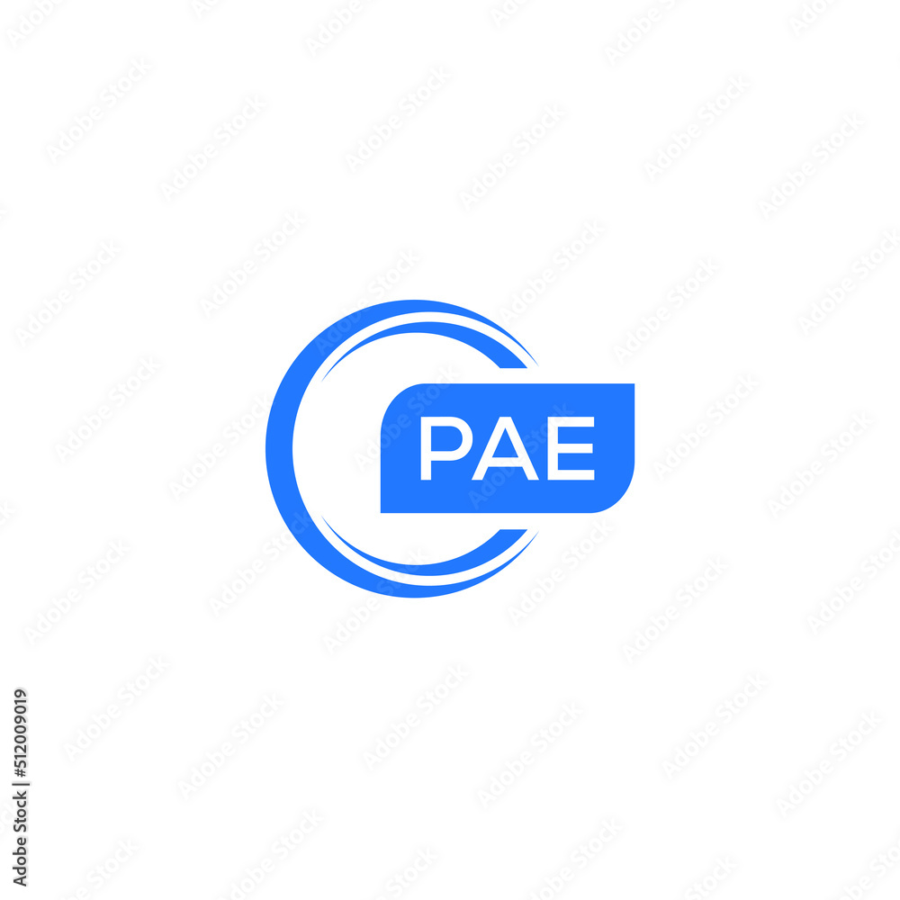 PAE letter design for logo and icon.PAE typography for technology ...