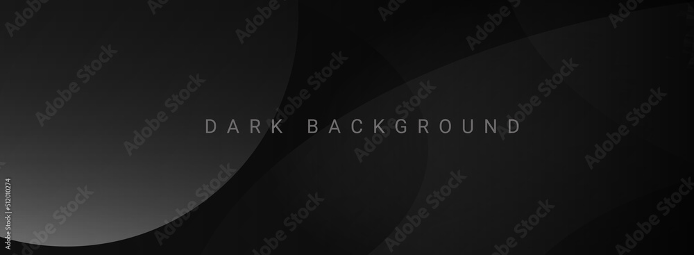 Darkness concept design black geometric background Stock Vector | Adobe ...