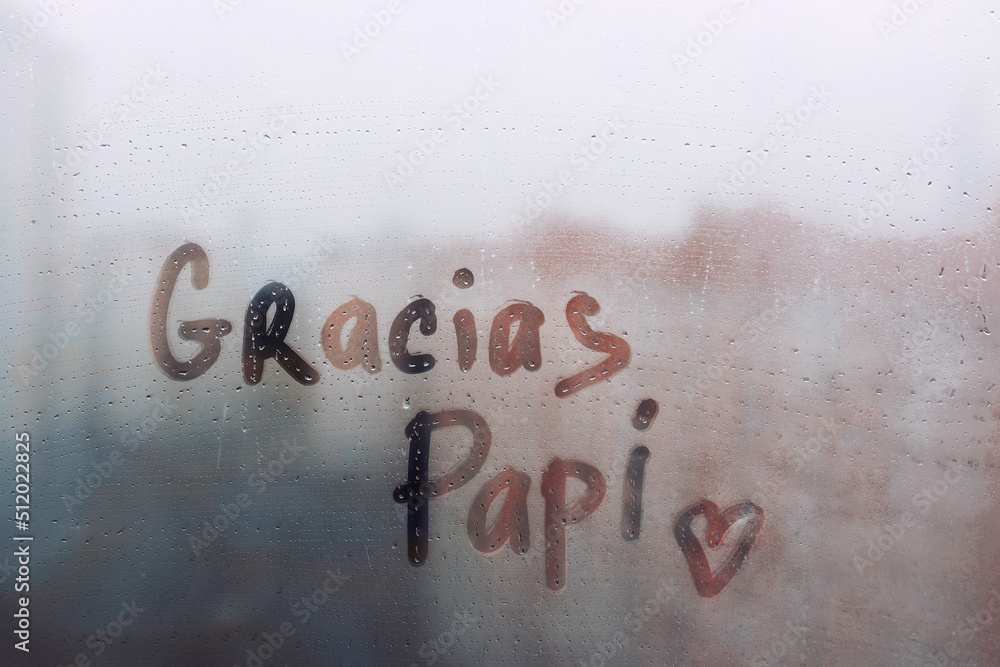 Handwritten lettering text Gracias Papi in spanish is Thanks Daddy in ...