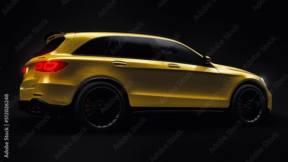 Paris. France. May 02, 2022. Mercedes-Benz GLC 63 AMG 2021. An ...