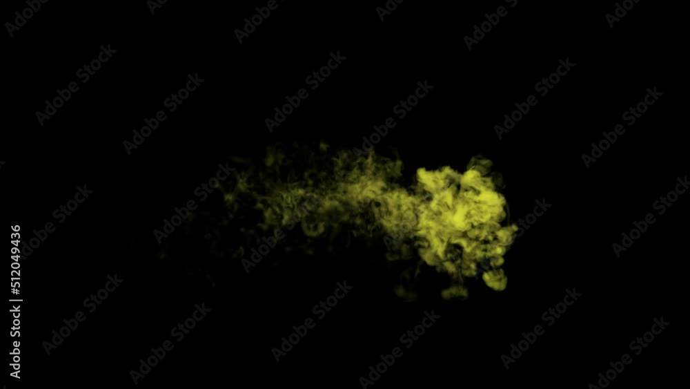 Slowly moving abstract white to yellow gradient smoke. Realistic ...