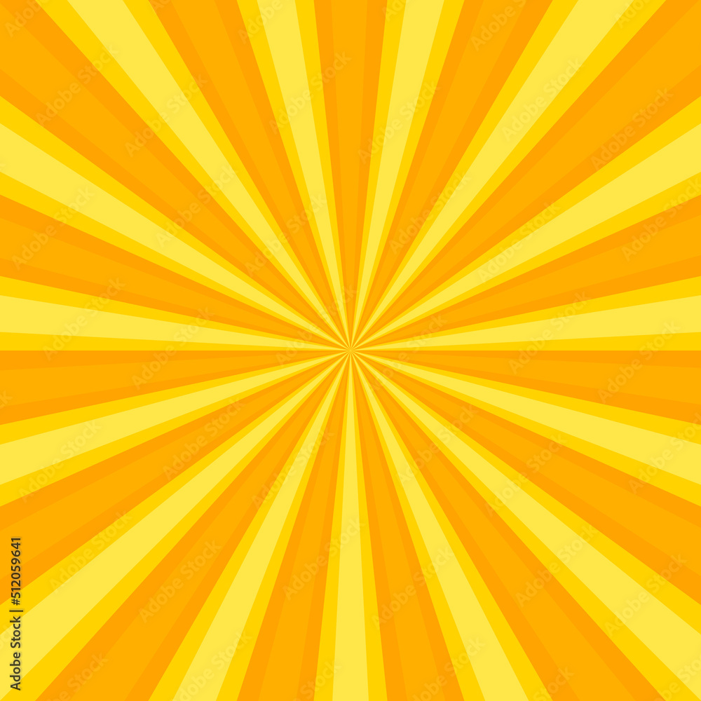 Radial yellow sun rays, bright web template texture background - Vector ...