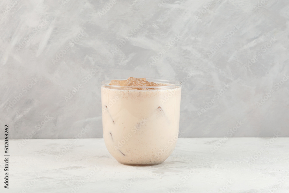 Healthy Protein smoothie. Misutgaru or Misugaru Latte. Korean milkshake ...