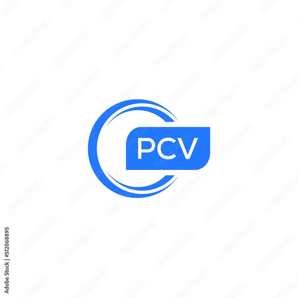 Vetor de PCV letter design for logo and icon.PCV typography for ...