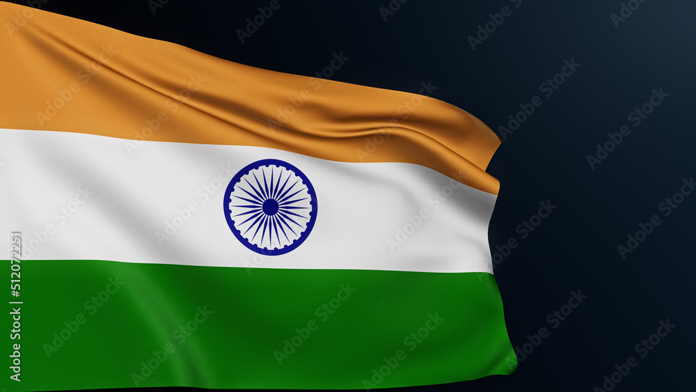India flag. New Delhi sign. Asian country. Indian tricolor official ...