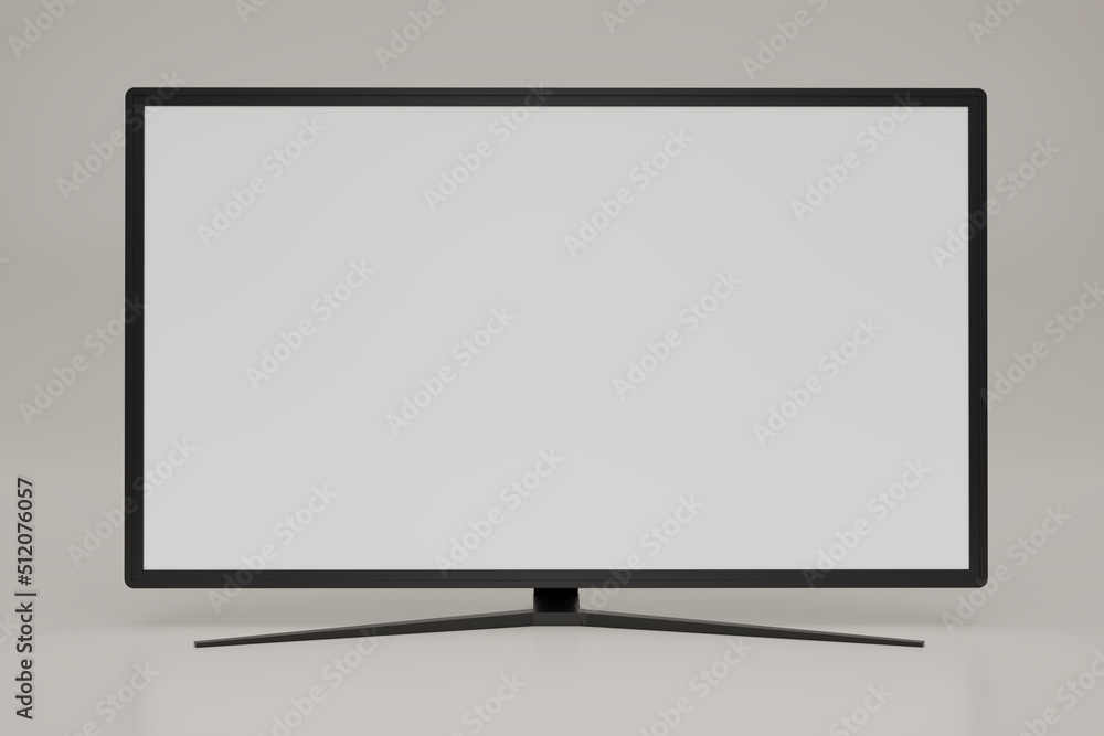Realistic TV screen. TV flat screen LCD, plasma realistic illustration ...