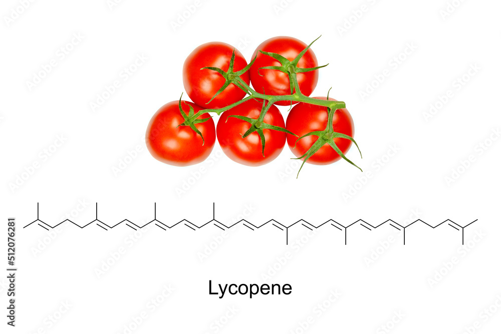 Panicle tomatoes and the chemical formula and skeletal structure of ...