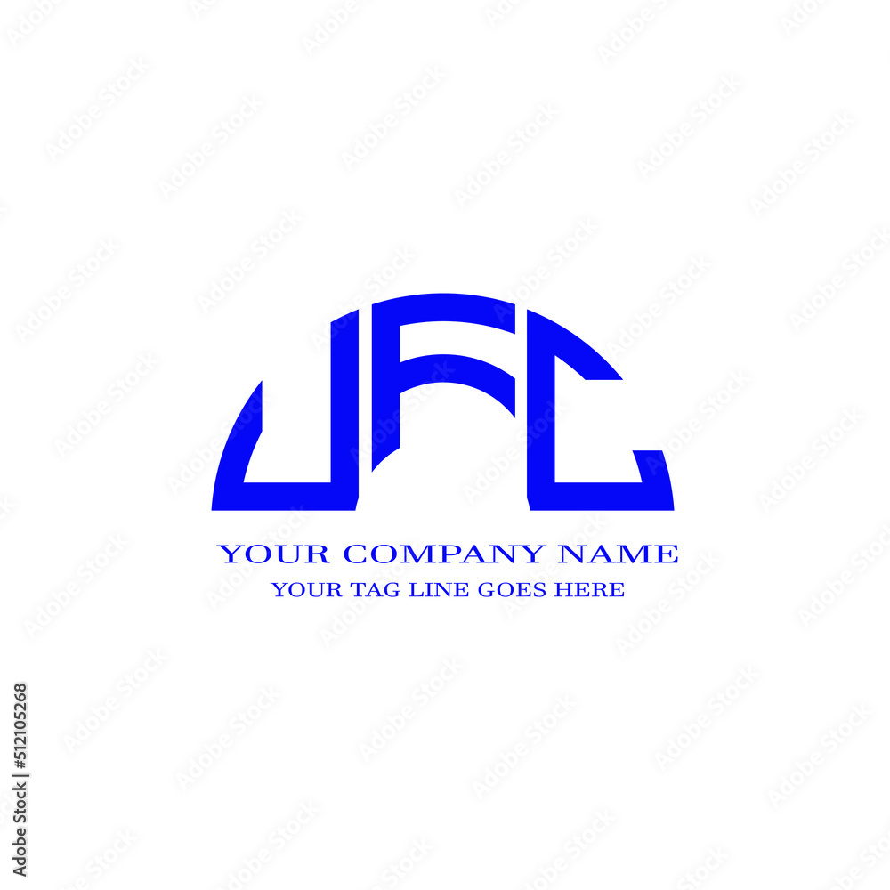 UFC letter logo creative design with vector graphic Stock Vector ...