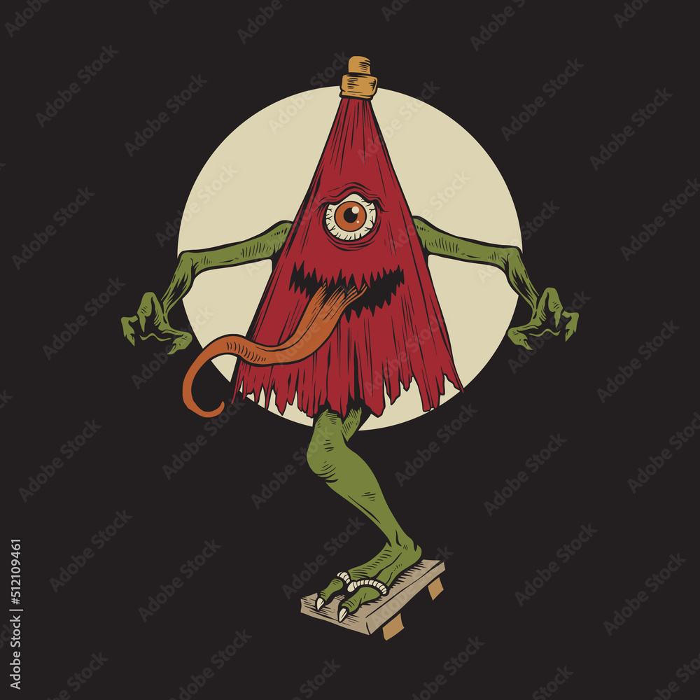 Japanese Umbrella Ghost Kasa-obake Vector Art Illustration Stock Vector ...