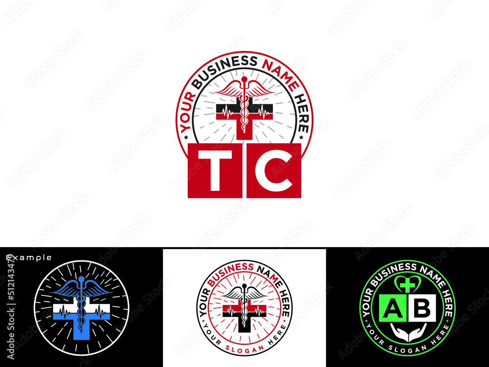 Simple TC Logo Icon, Letter Tc ct Logo Image Design With Colorful ...